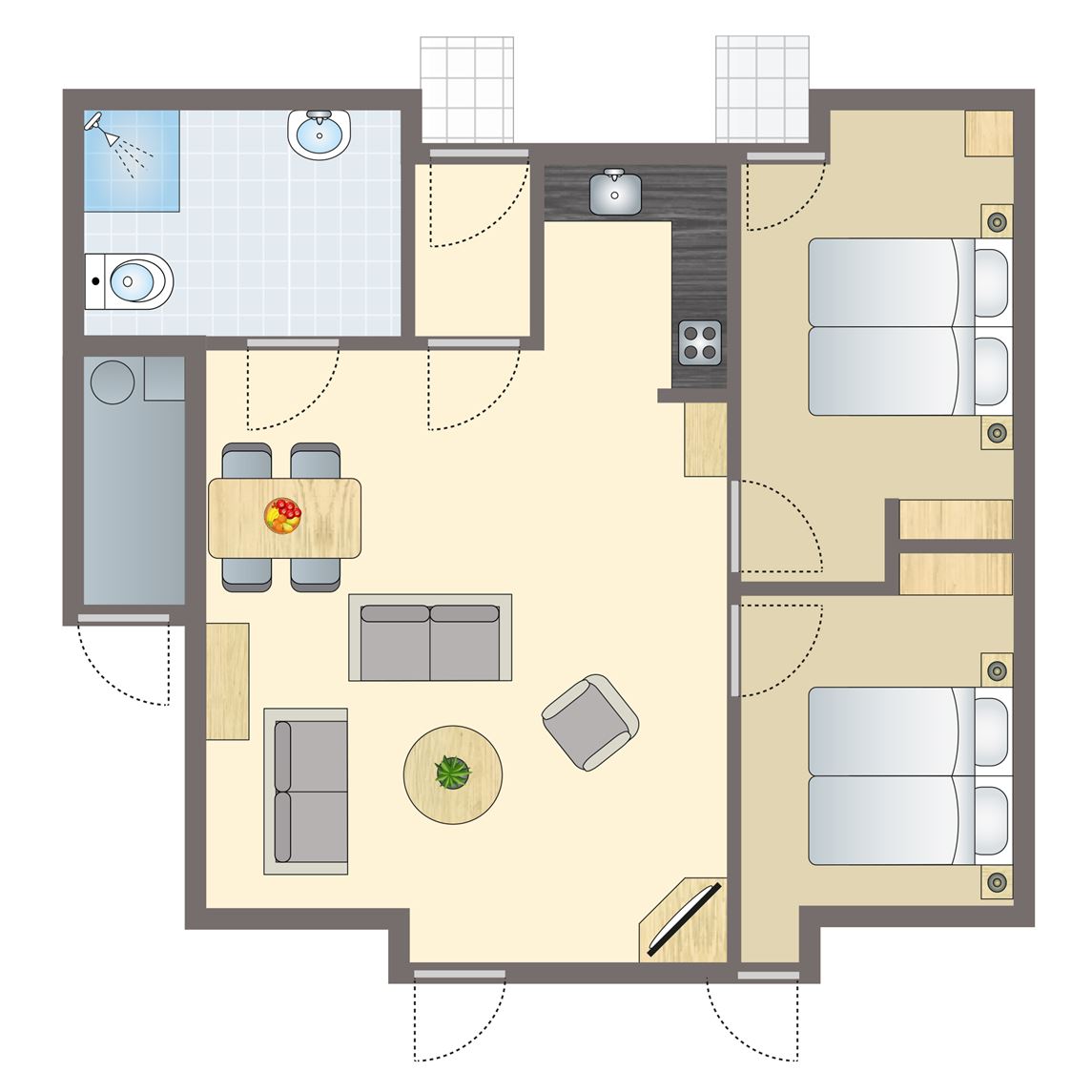 4-Personen-Ferienhaus - Komfort 4C5 in Ferienhäuser Stroombroek